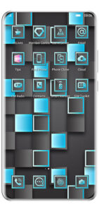 Shiny Square Theme with Handmade Icons and Additional Icons | Themes ...